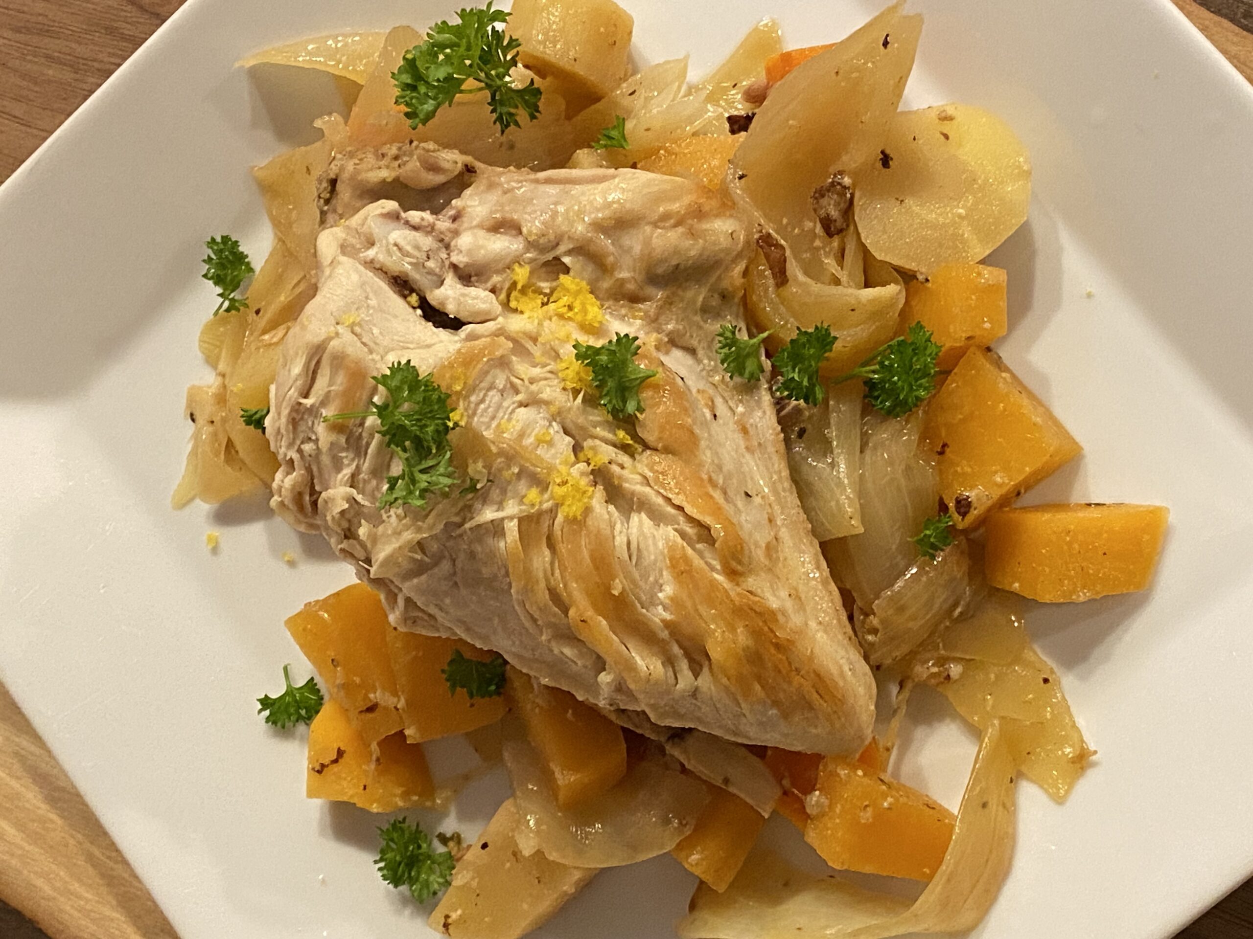 Patsy's Chicken and Root Vegetables - Mom's Gourmet